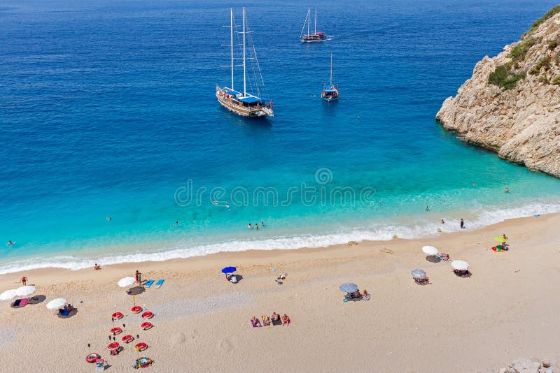 Costa Del Turchese Della Turchia Immagine Stock - Immagine di palma ...