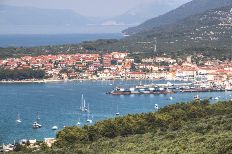 Costa Dell'isola Di Cres, Croazia Immagine Stock - Immagine di ...
