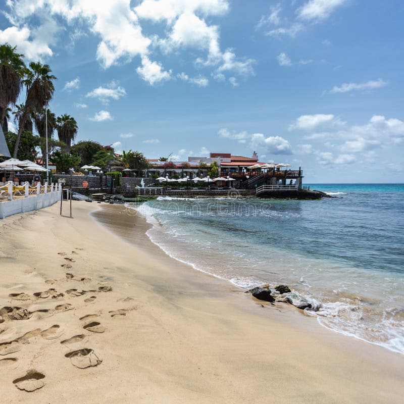 Costa Dell'isola Di Sal, Capo Verde, Capo Verde Immagine Stock ...