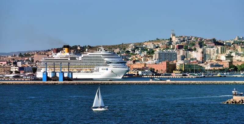 Costa Diadema in Port of Cagliari Editorial Photography - Image of ...