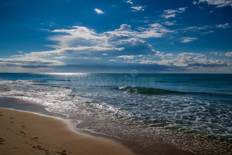 Thermal Spring at Comarruga Coma Ruga Beach. El Vendrell, Catalonia ...