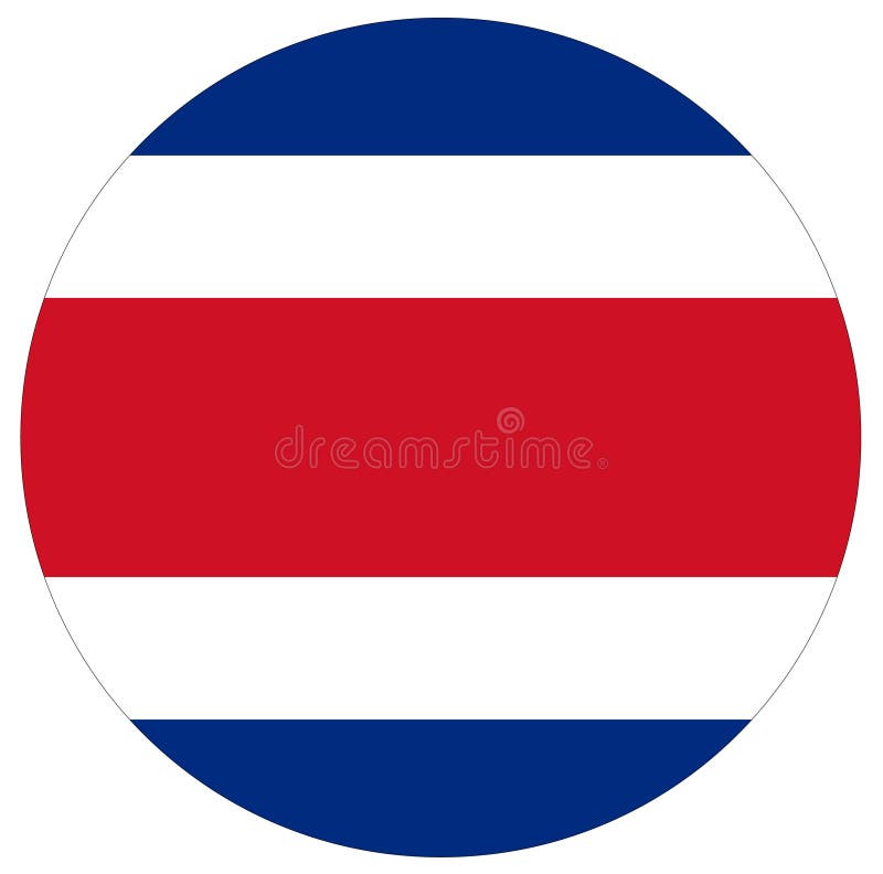 Costa Rica Flag - Republic of Costa Rica Stock Vector - Illustration of ...