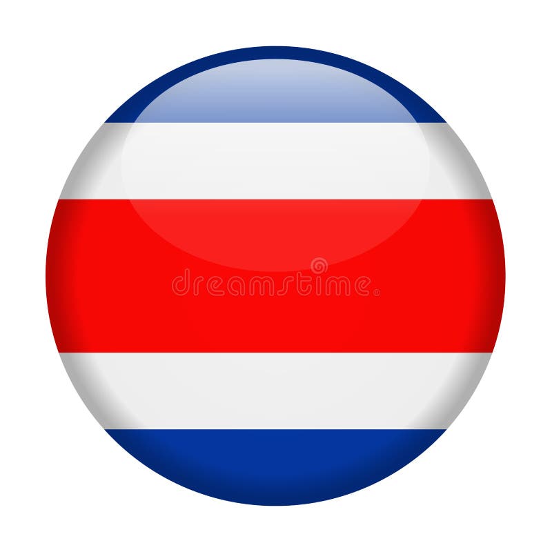 Costa Rica Flag Vector Round Icon Stock de ilustración - Ilustración de ...