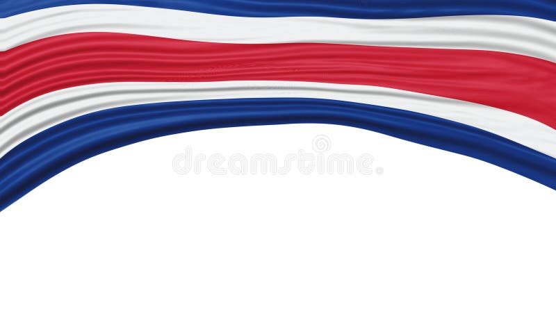 Costa Rica Flag Wave, National Flag Stock Illustration - Illustration ...