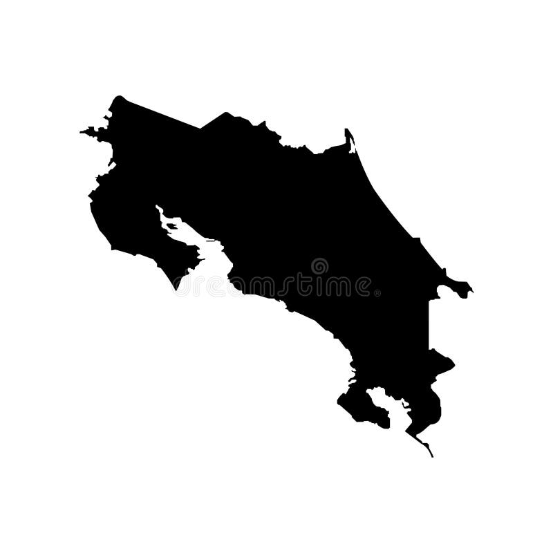 Costa Rica Map Icon stock vector. Illustration of texture - 339849632