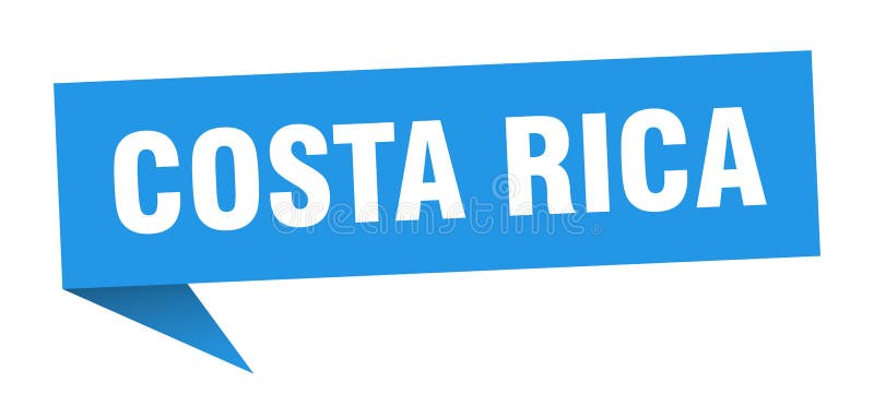 Costa Rica Sticker. Costa Rica Signpost Pointer Sign Stock Vector ...