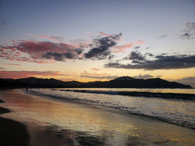 Costa Rican Sunsets stock photo. Image of sunset, sunlight - 264221424