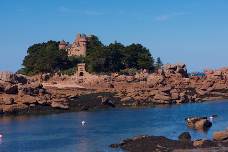 Costa rosa del granito fotografia stock. Immagine di friabilità - 44938910