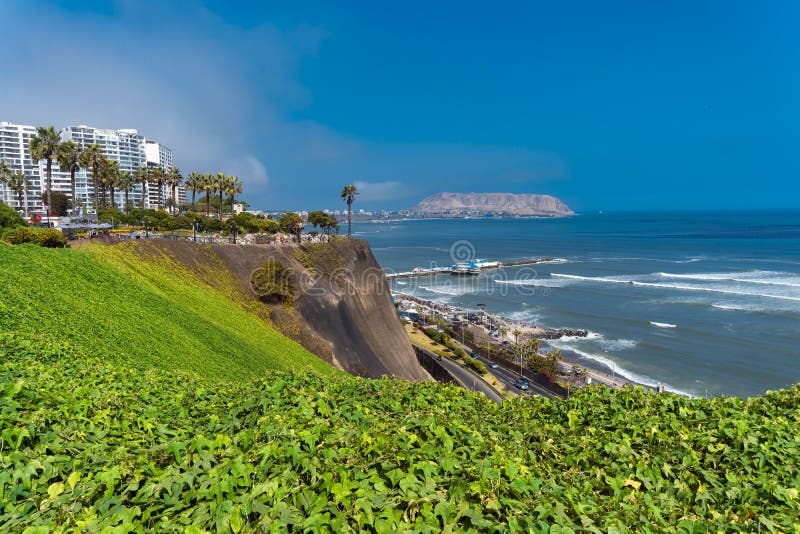 Costa Verde De Lima, District of Miraflores Stock Image - Image of ...
