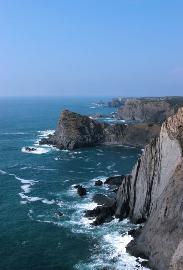 Costa Vicentina stock photo. Image of vertical, beach - 13252898