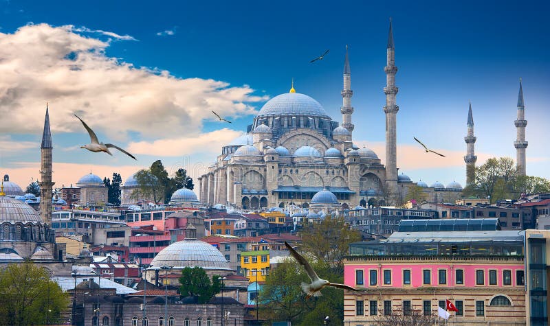 Costantinopoli La Capitale Della Turchia Fotografia Stock - Immagine di ...