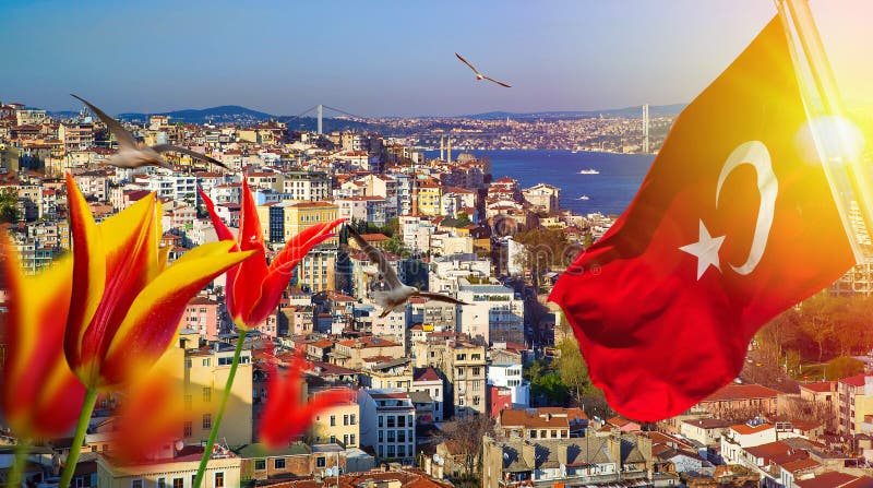 Costantinopoli La Capitale Della Turchia Fotografia Stock - Immagine di ...