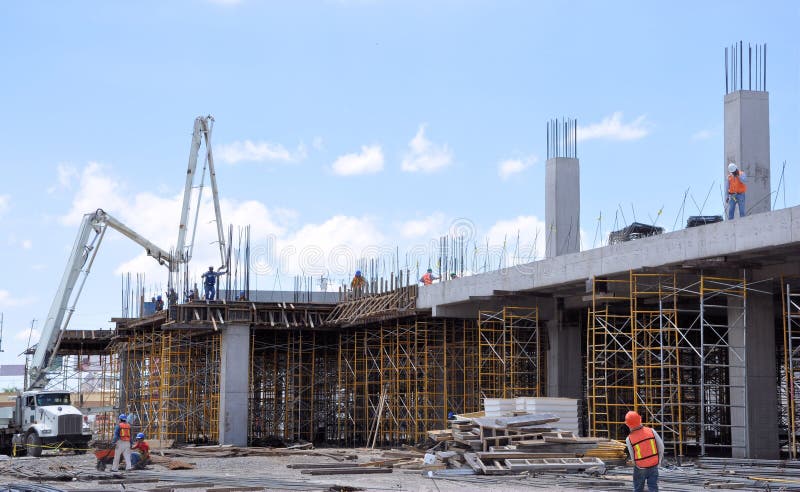 Costruzione Di Calcestruzzo Fotografia Stock - Immagine di ingegneria ...