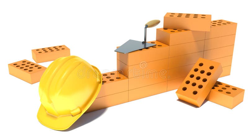 Costruzione E Concetto Di Edilizia Illustrazione di Stock ...