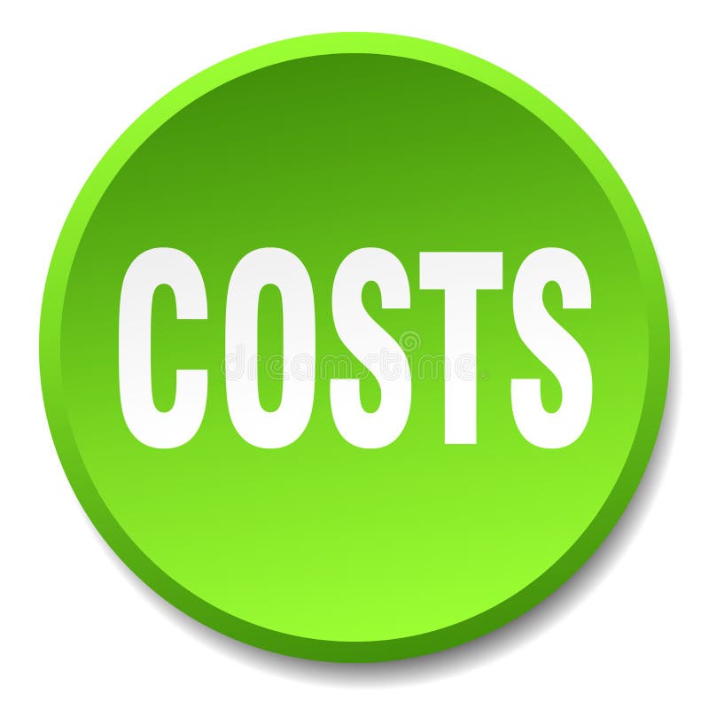 Costs button stock vector. Illustration of design, push - 122711468