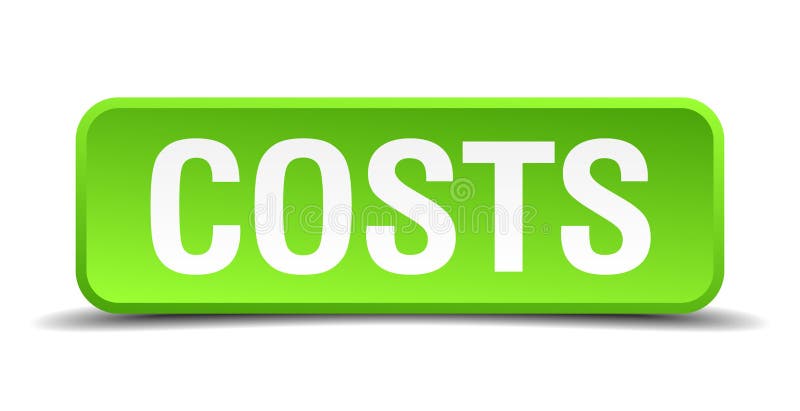 Costs button stock vector. Illustration of sign, graphic - 121126971