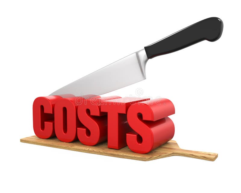 Costs Cuts Concept stock illustration. Illustration of efficiency ...