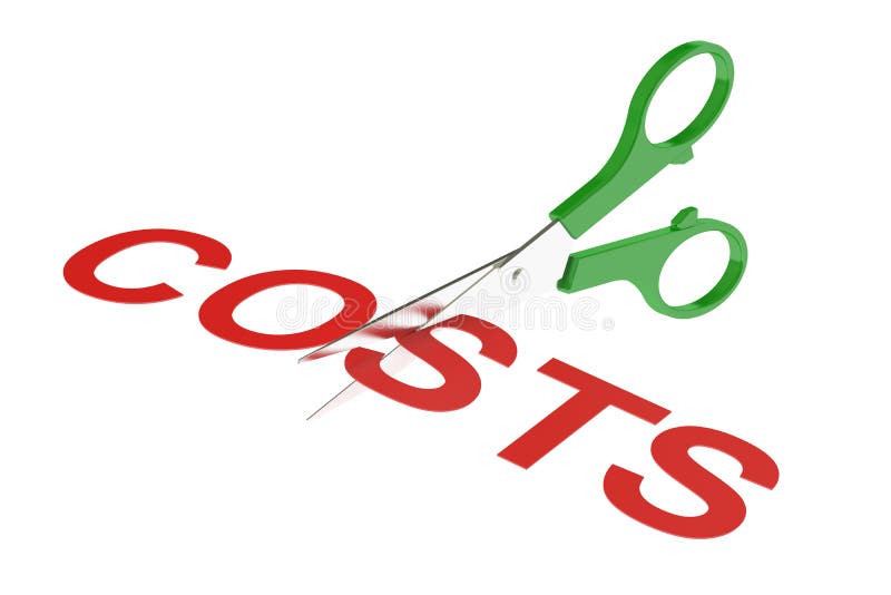 Cutting Costs stock illustration. Illustration of wide - 16489910