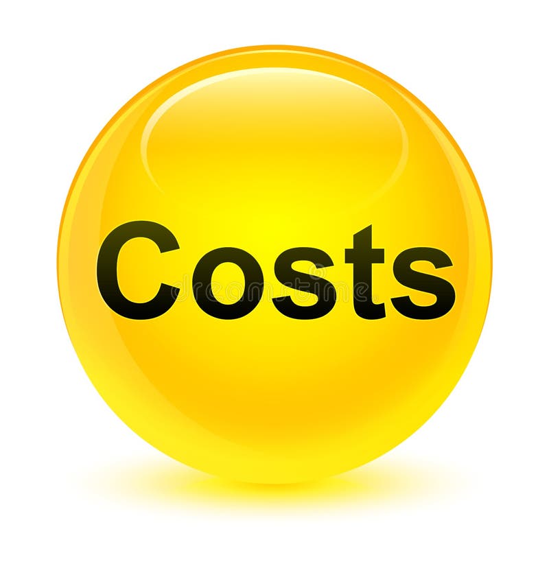 Costs Glassy Yellow Round Button Stock Illustration - Illustration of ...