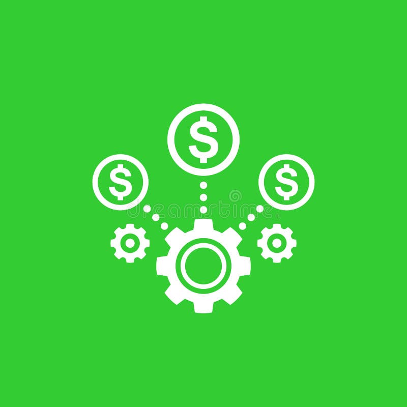 Costs Optimization, Business Efficiency Icon Stock Vector ...