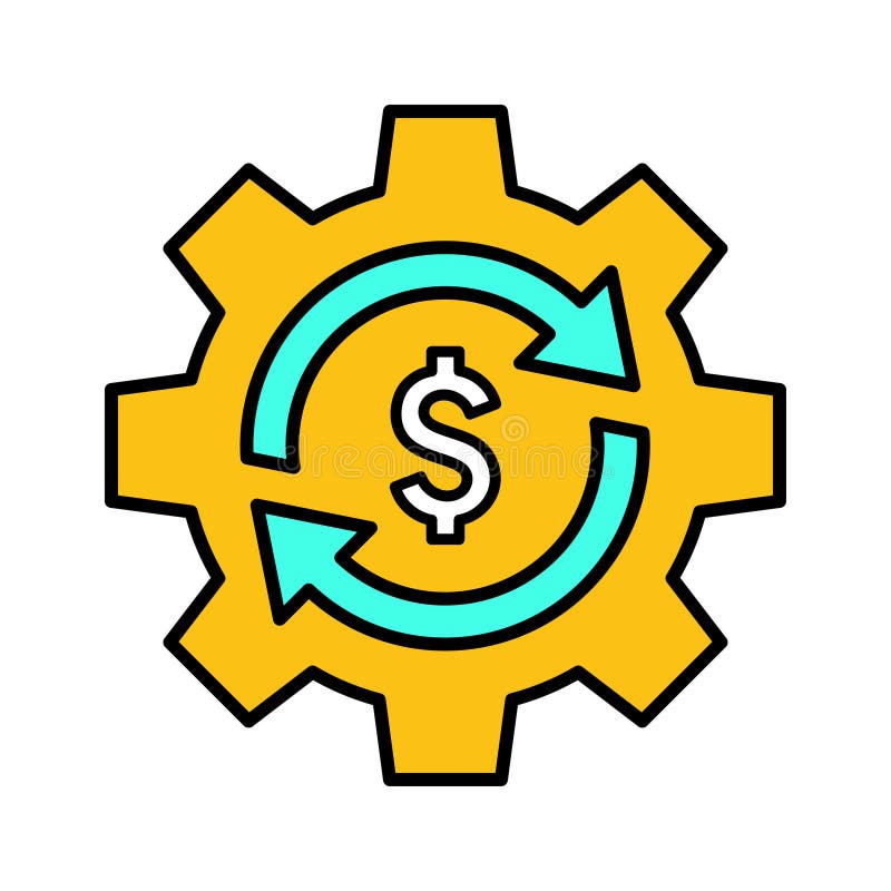 Costs Optimization Icon. Line, Outline Design Stock Illustration ...