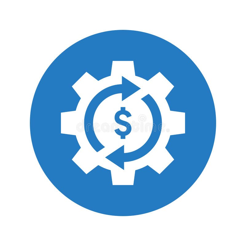 Costs Optimization Icon stock illustration. Illustration of efficient ...