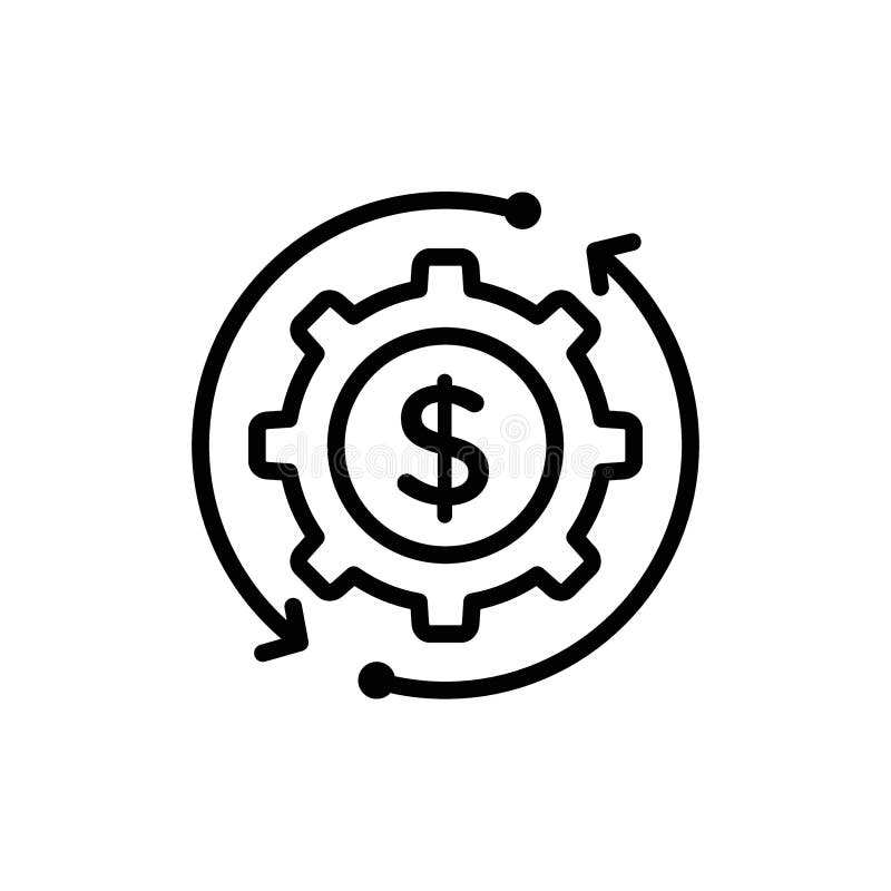 Costs optimization icon stock vector. Illustration of process - 330179136