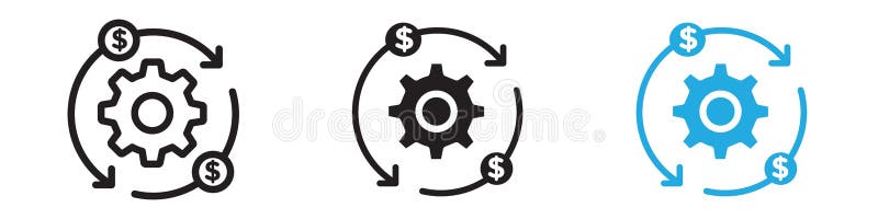 Costs Optimization Icon Vector Stock Illustration - Illustration of ...