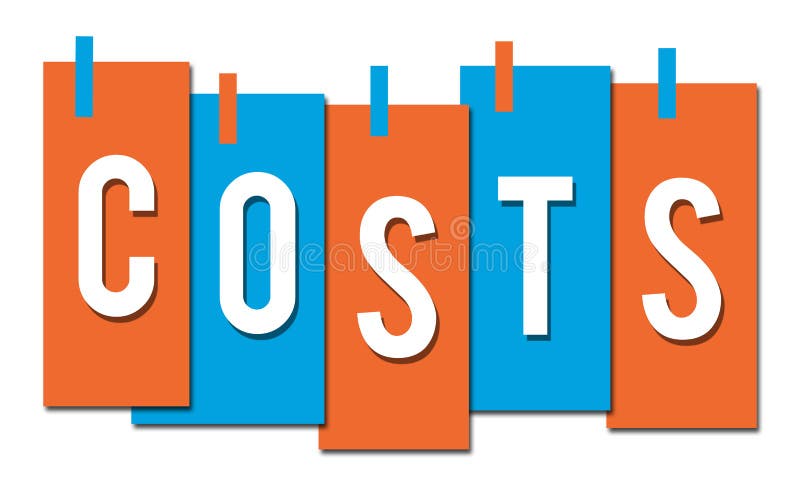Costs Orange Blue Stuck Stripes Stock Illustration - Illustration of ...