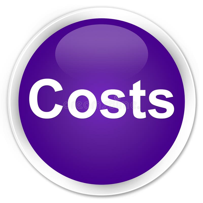 Costs Premium Purple Round Button Stock Illustration - Illustration of ...