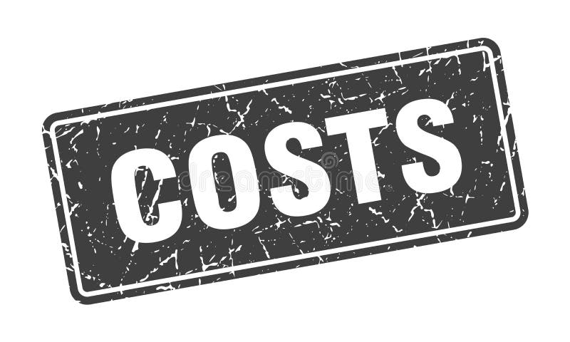 Costs Sign. Costs Round Ribbon Sticker Stock Vector - Illustration of ...