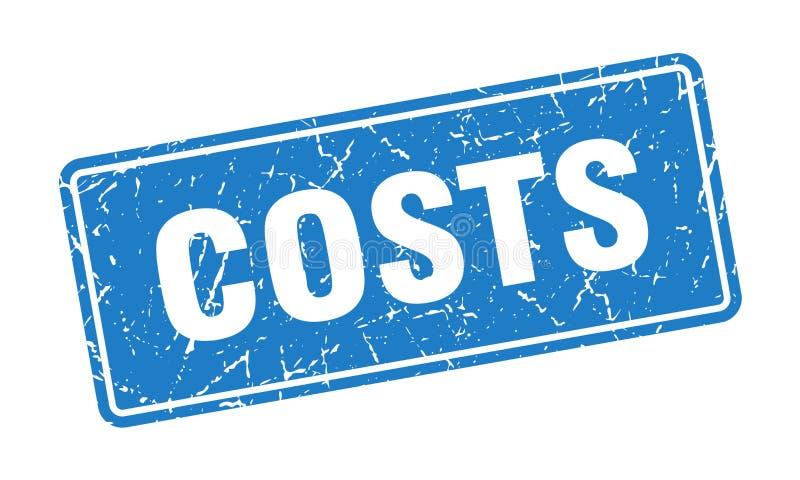 Costs Sign. Costs Round Ribbon Sticker Stock Vector - Illustration of ...