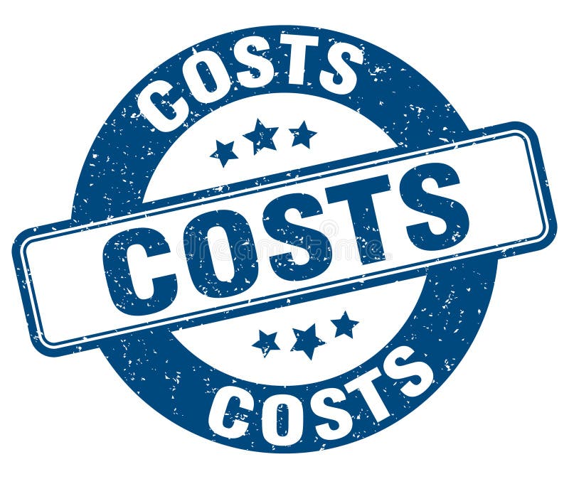 Costs Stamp. Costs Label. Round Grunge Sign Stock Vector - Illustration ...