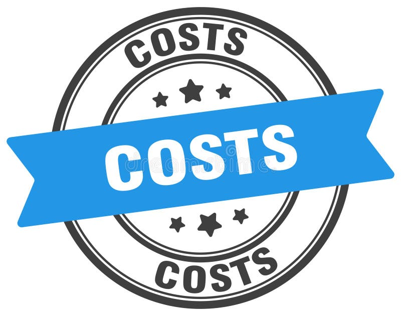 Costs Stamp. Costs Label on Transparent Background. Round Sign Stock ...