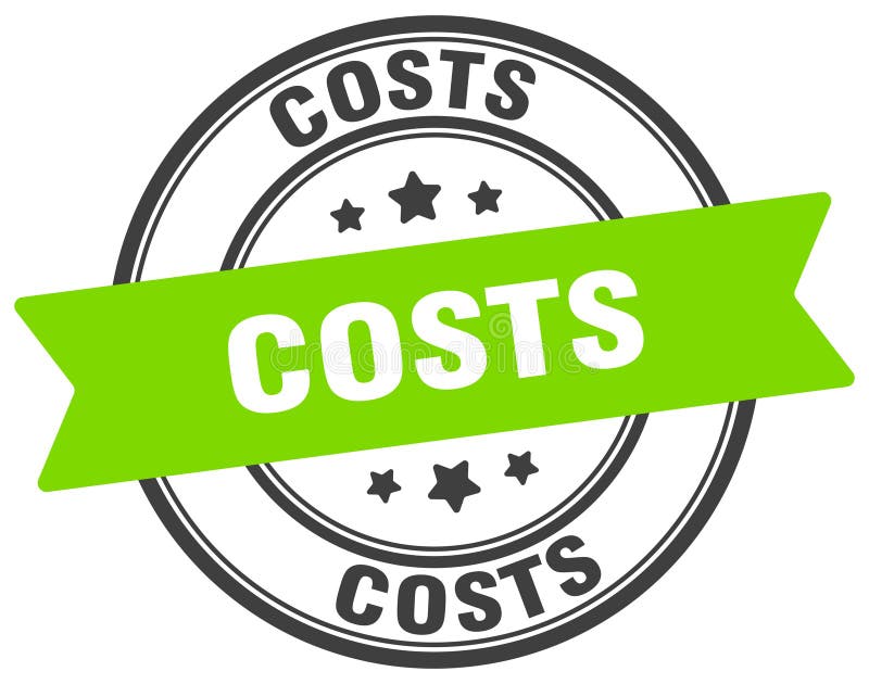 Costs Stamp. Costs Label on Transparent Background. Round Sign Stock ...