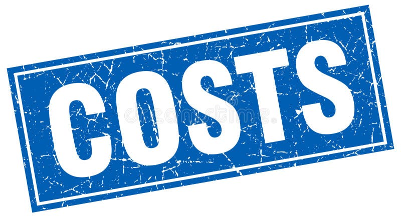 Costs stamp stock vector. Illustration of grungy, sign - 124939462