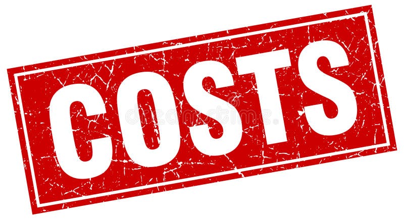 Costs stamp stock vector. Illustration of banner, costs - 125213193