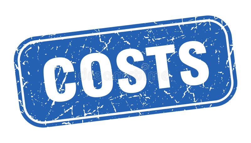 Costs Stamp. Costs Square Grungy Isolated Sign Stock Vector ...