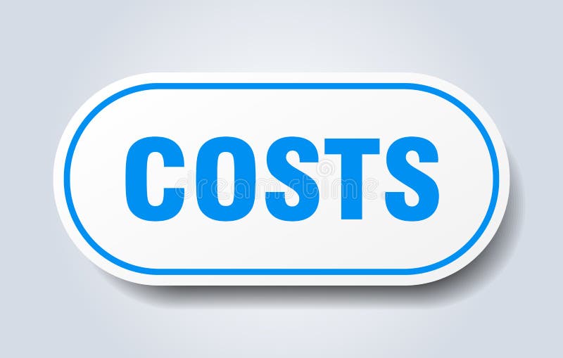 Costs sticker. stock vector. Illustration of label, flat - 197148342