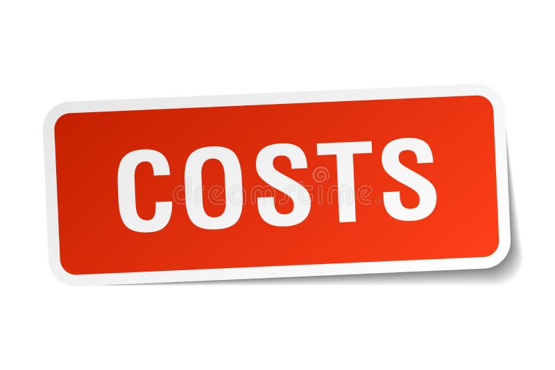 Costs sticker stock vector. Illustration of peeler, square - 120385058