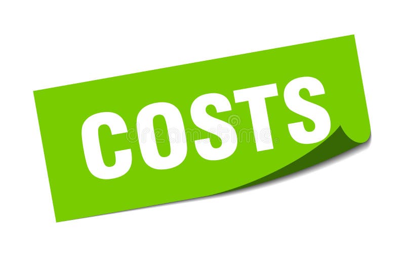 Costs Sticker. Costs Square Sign Stock Vector - Illustration of ...