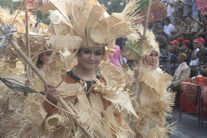 Costume Made of Bamboo into Carnival Editorial Photo - Image of ...