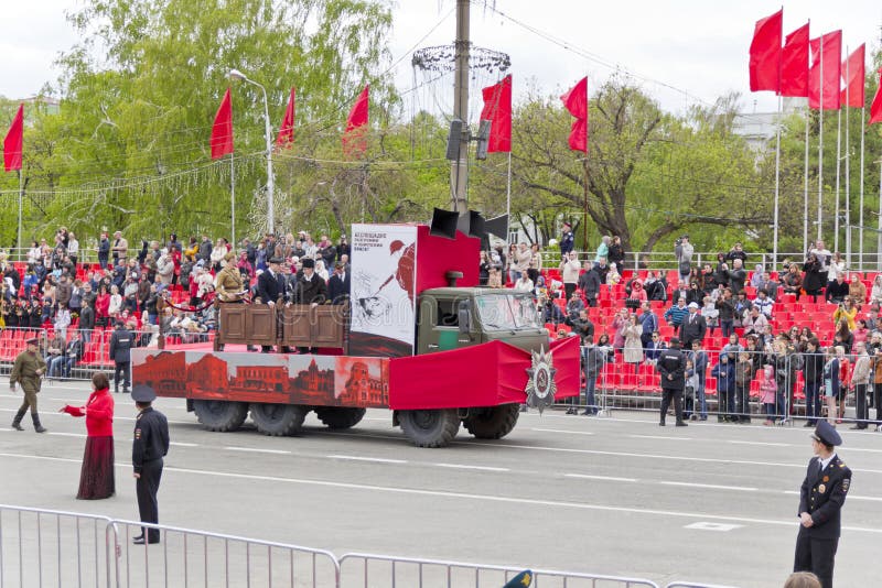 Costumed Presentation in Honor of Annual Victory Day Editorial Stock ...