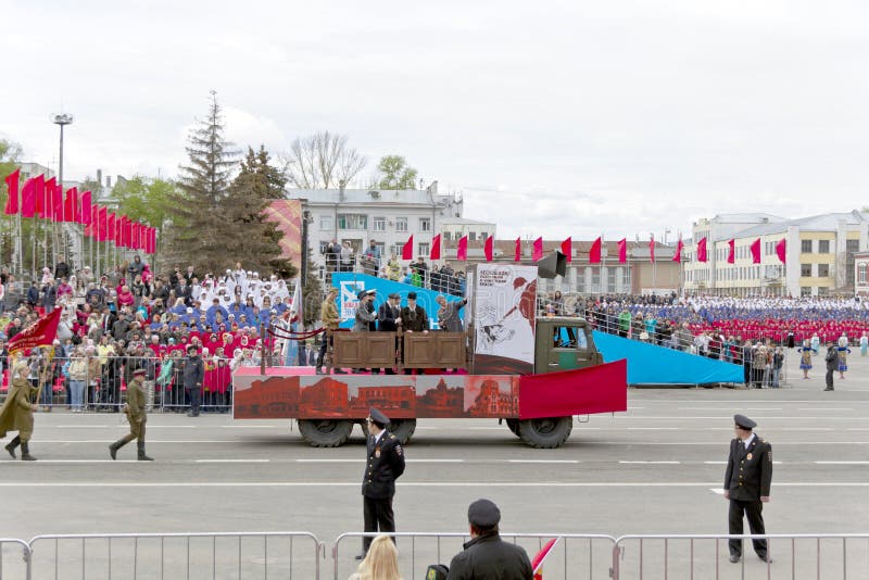 Costumed Presentation in Honor of Annual Victory Day Editorial Stock ...
