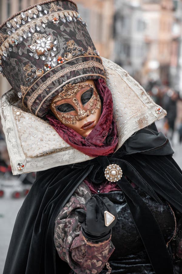A Costumed Reveler during the Corfu Carnival Editorial Photography ...