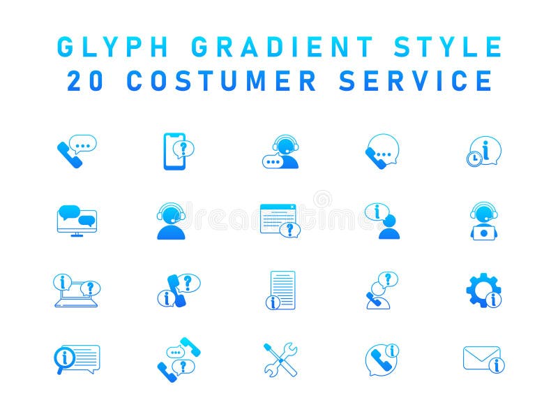 20 Collection of Costumer Support Service Icon, Call Center, Assistant ...