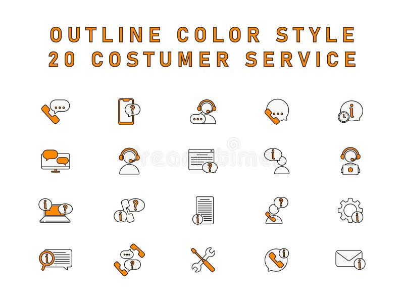 20 Collection of Costumer Support Service Icon, Call Center, Assistant ...