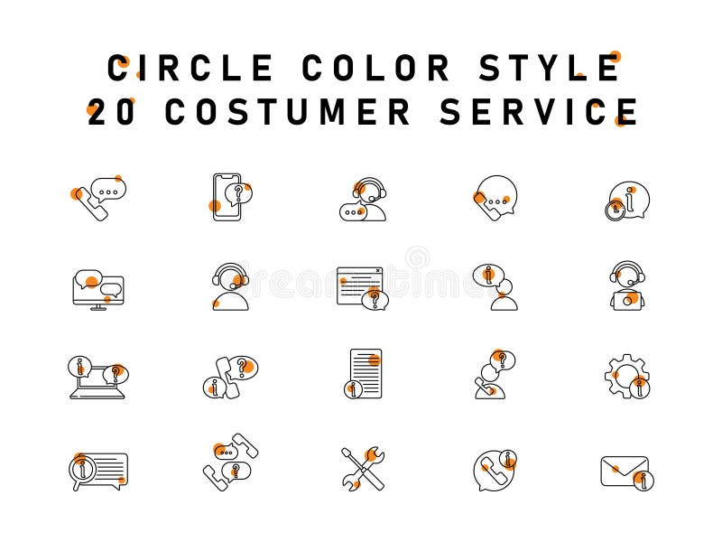 20 Collection of Costumer Support Service Icon, Call Center, Assistant ...