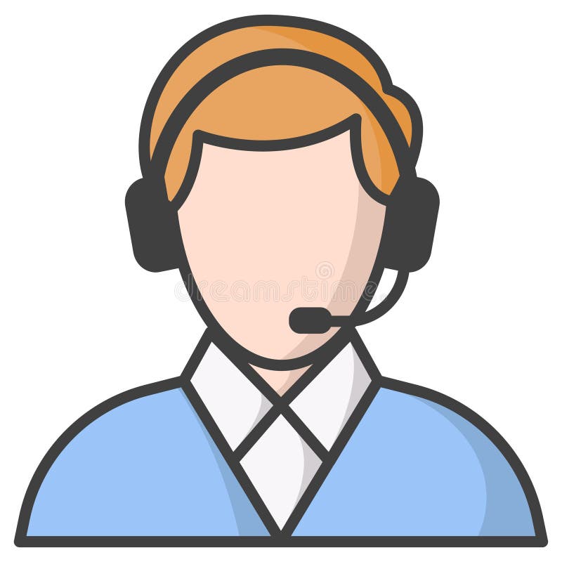 Costumer Service Icon Vector Design Template Stock Illustration ...