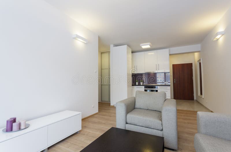 Cosy flat - living room stock photo. Image of furnishing - 30454154